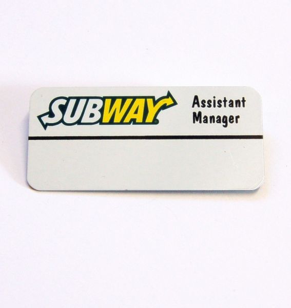 Assistant Manager Reusable Badges | Printway